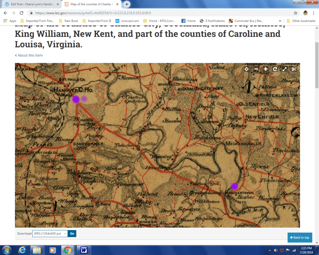 Messy Maps – Hanover Town Virginia Is Not Page’s Warehouse aka ...